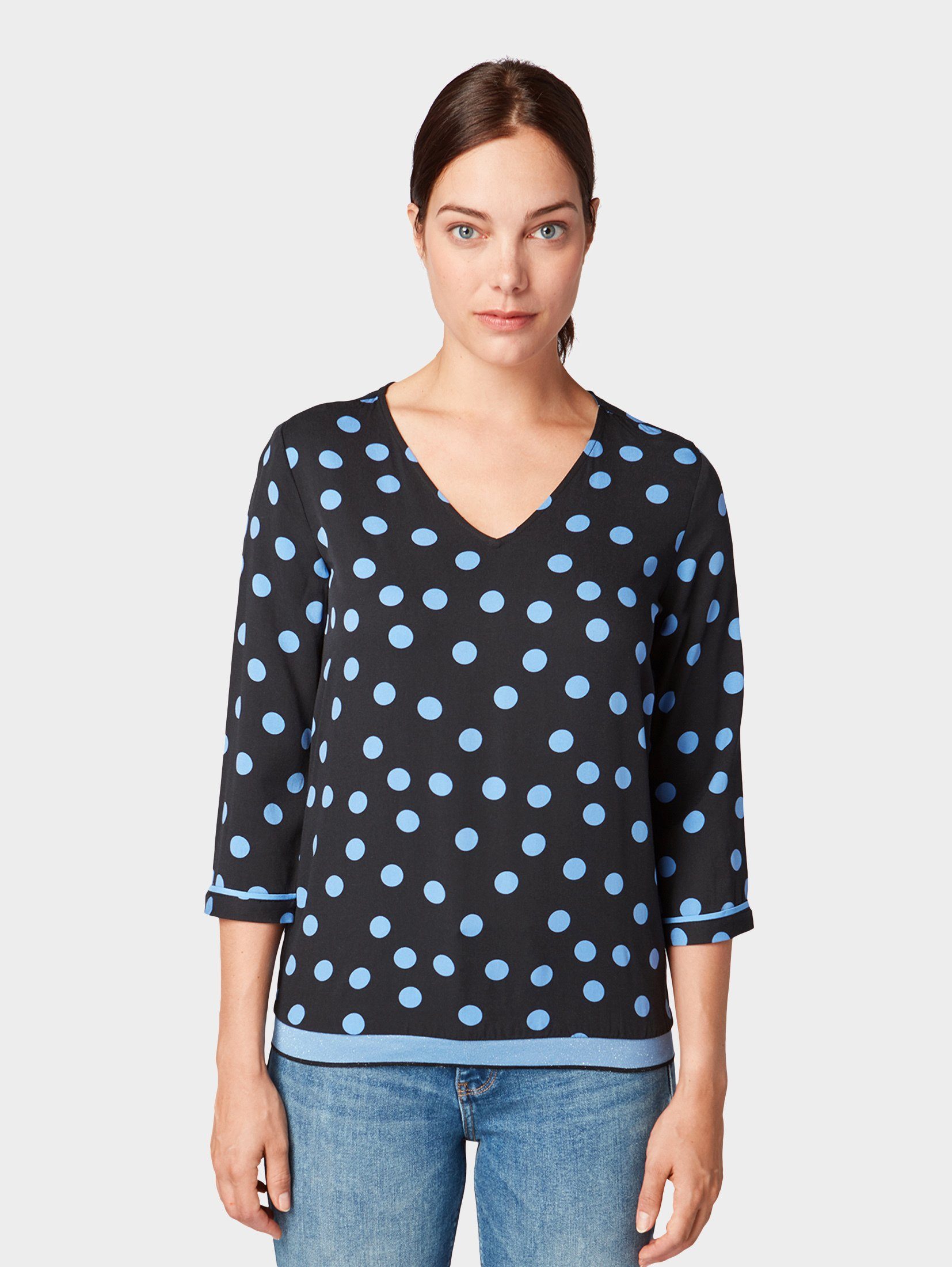 Tom Tailor Shirtbluse Gemusterte Bluse Kaufen Otto