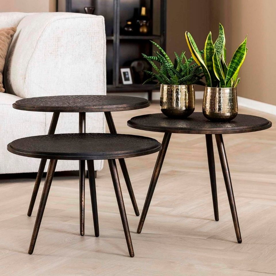 Ringo Living Beistelltisch Massivholz Couchtisch Alaula In Schwarz Matt