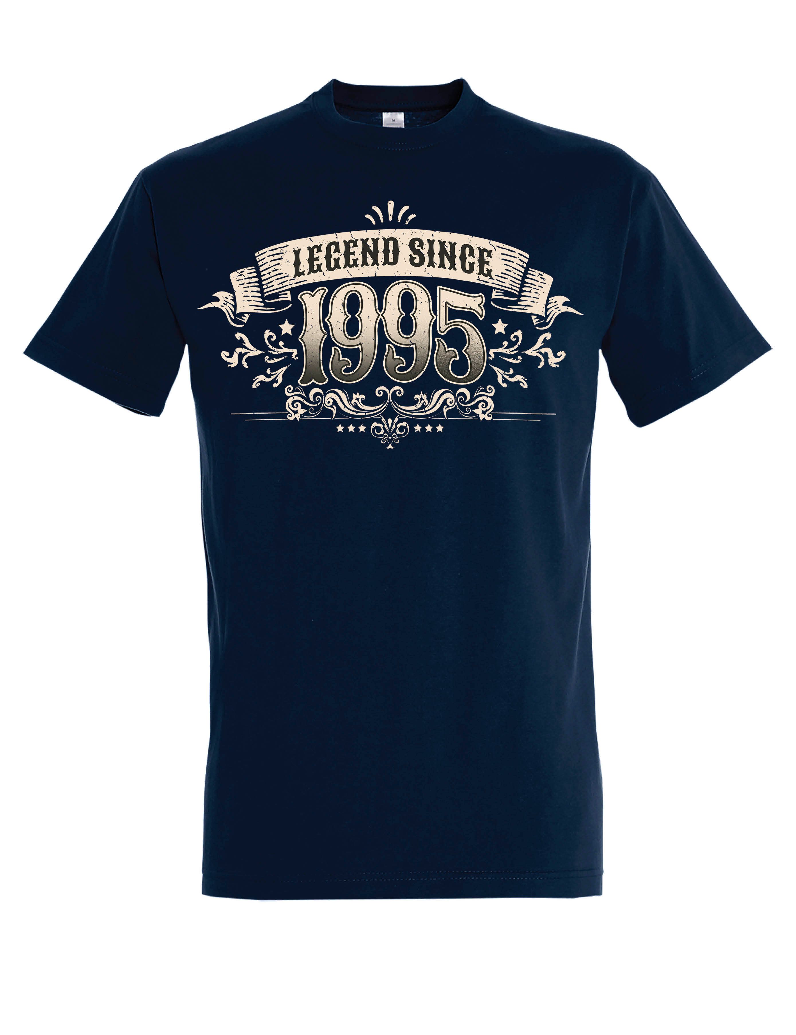 Youth Designz Print-Shirt Herren T-shirt Legend Since 1995 Geburtstag Geschenke mit Vintage ...