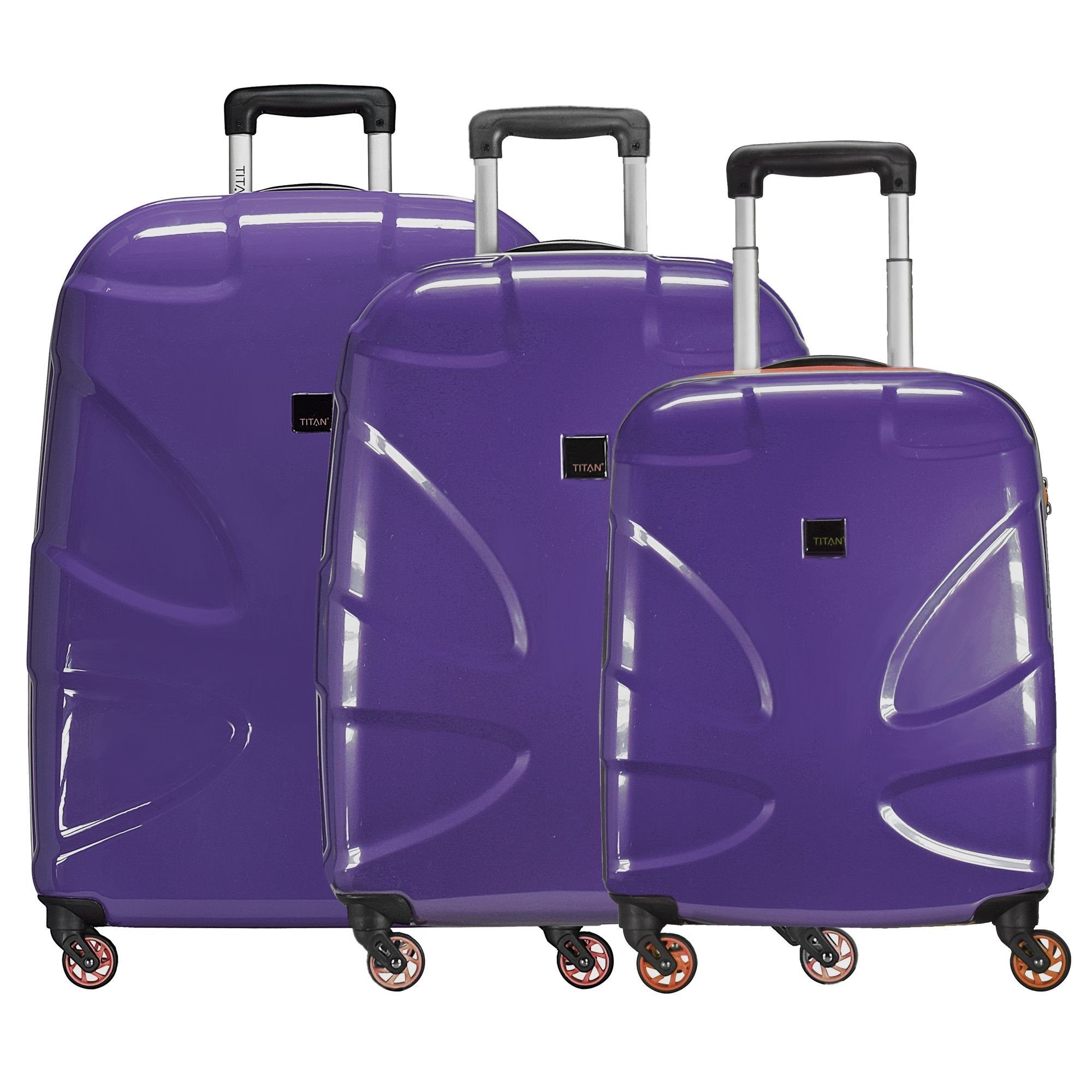 Titan® Trolleyset X2 4 Rollen 3 Teilig 3 Tlg Polycarbonat