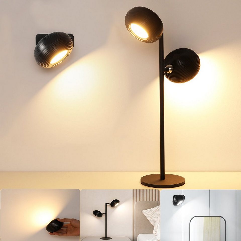 Oyajia Wandleuchte Led Wandleuchte Innen 2er Pack 360° Drehbare Touch
