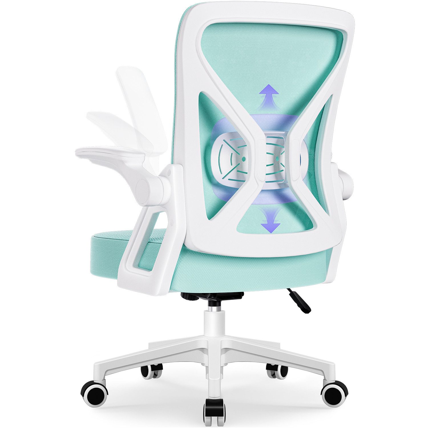 Hiazurm Bürostuhl Bürostuhl,Chefsessel aus Mesh,Ergonomischer Schreibtischstuhl (Verstellbarer ...