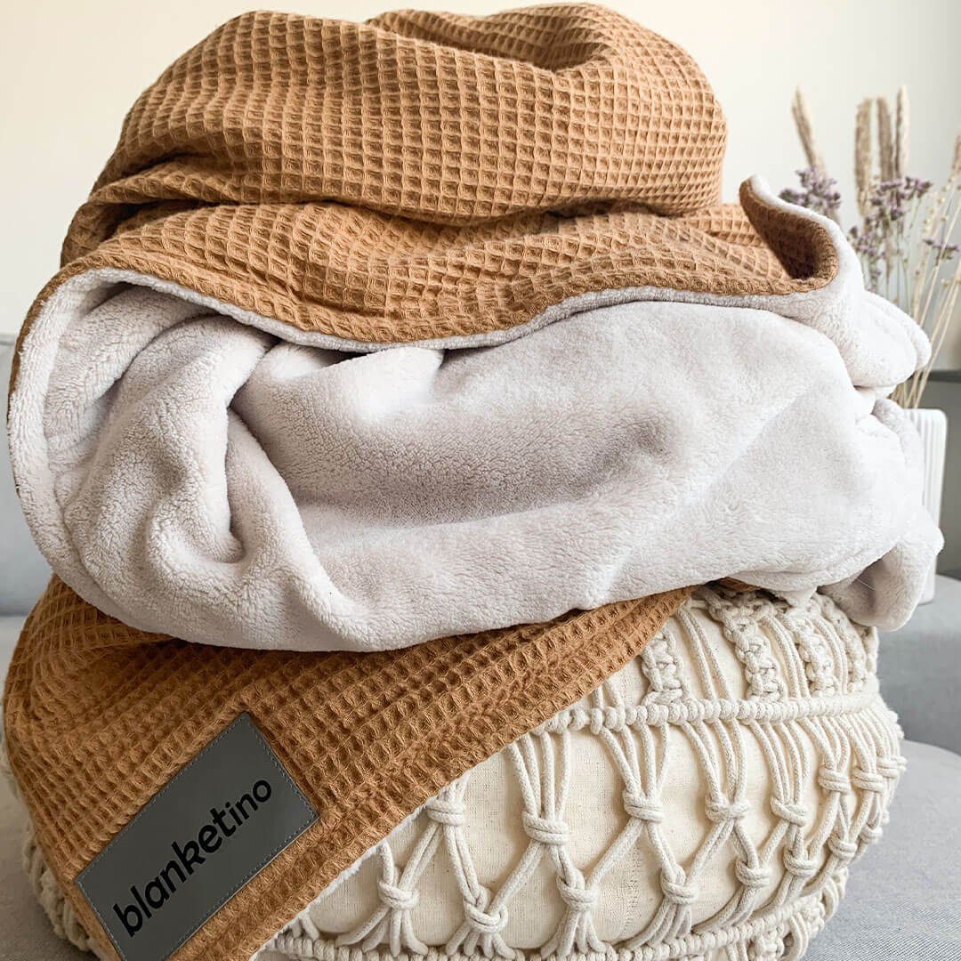 Wohndecke flauschige Kuscheldecke, wärmende Couchdecke, blanketino ...