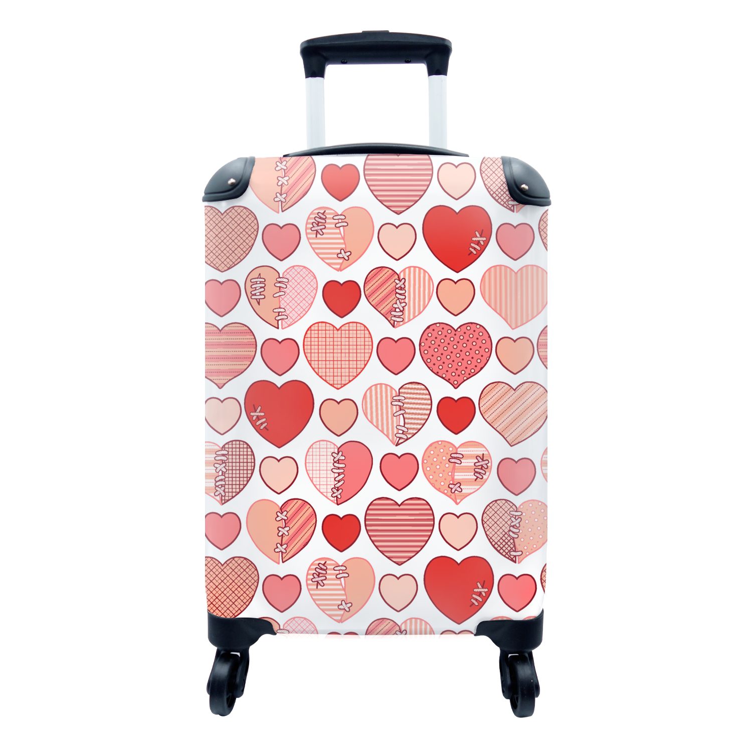 Muchowow Handgepäckkoffer Trolley Extra Leicht Mädchen Herz