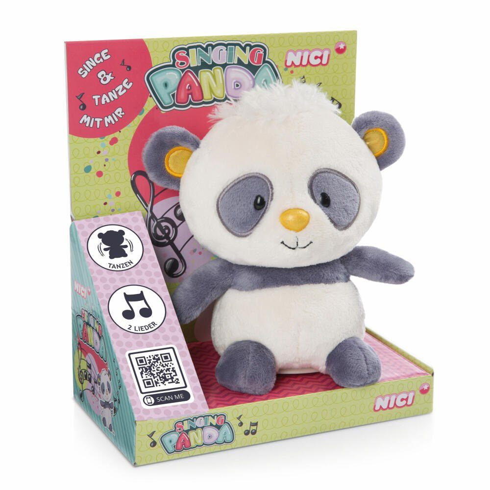 Nici Plüschfigur Singing Panda 20 cm, Spielzeugfigur