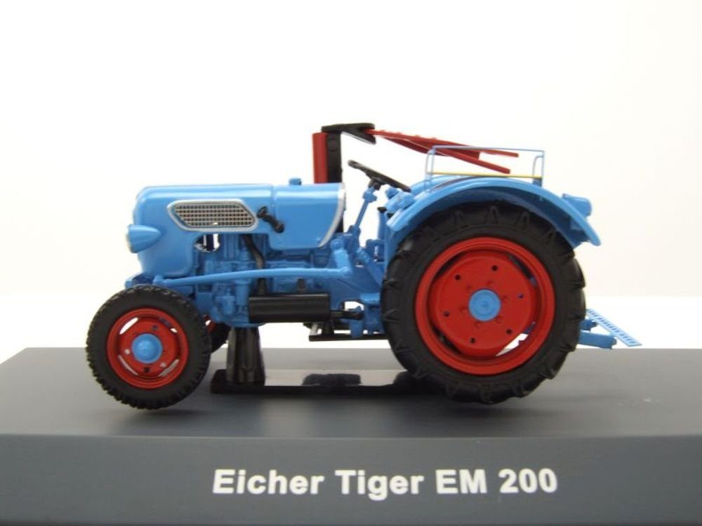 Schuco Modelltraktor Eicher Tiger EM 200 Traktor mit Mähwerk blau ...