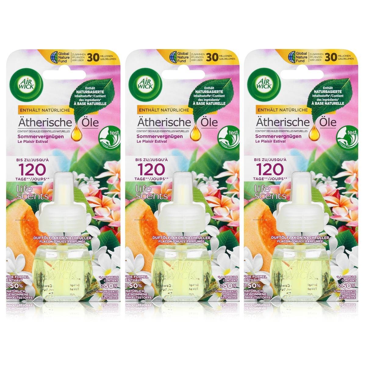 Air Wick Raumduft Air Wick Duftölflakon Sommervergnügen 19ml - Raumduft (3er Pack)