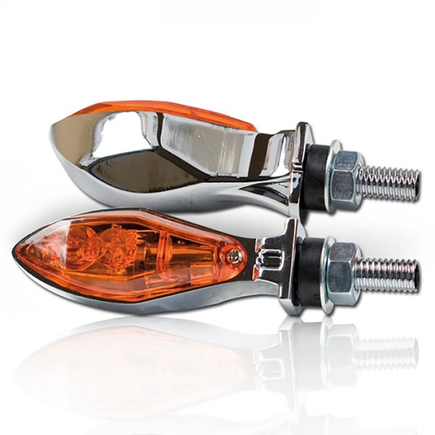 IBEX Blinker Halogen-Blinker Micro Space silber gelb M8