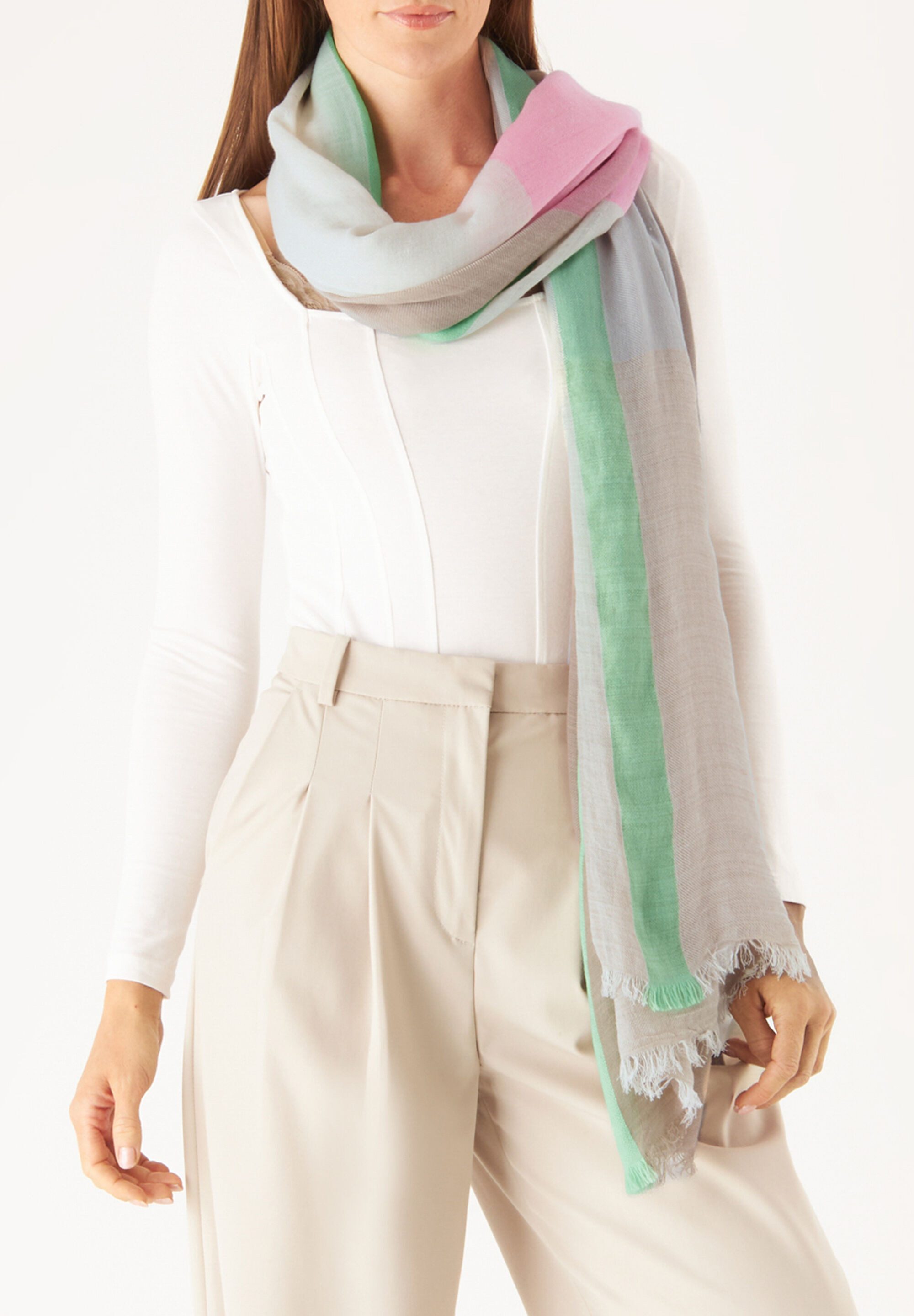 Codello Modeschal, (1-St), im Colour Blocking Design