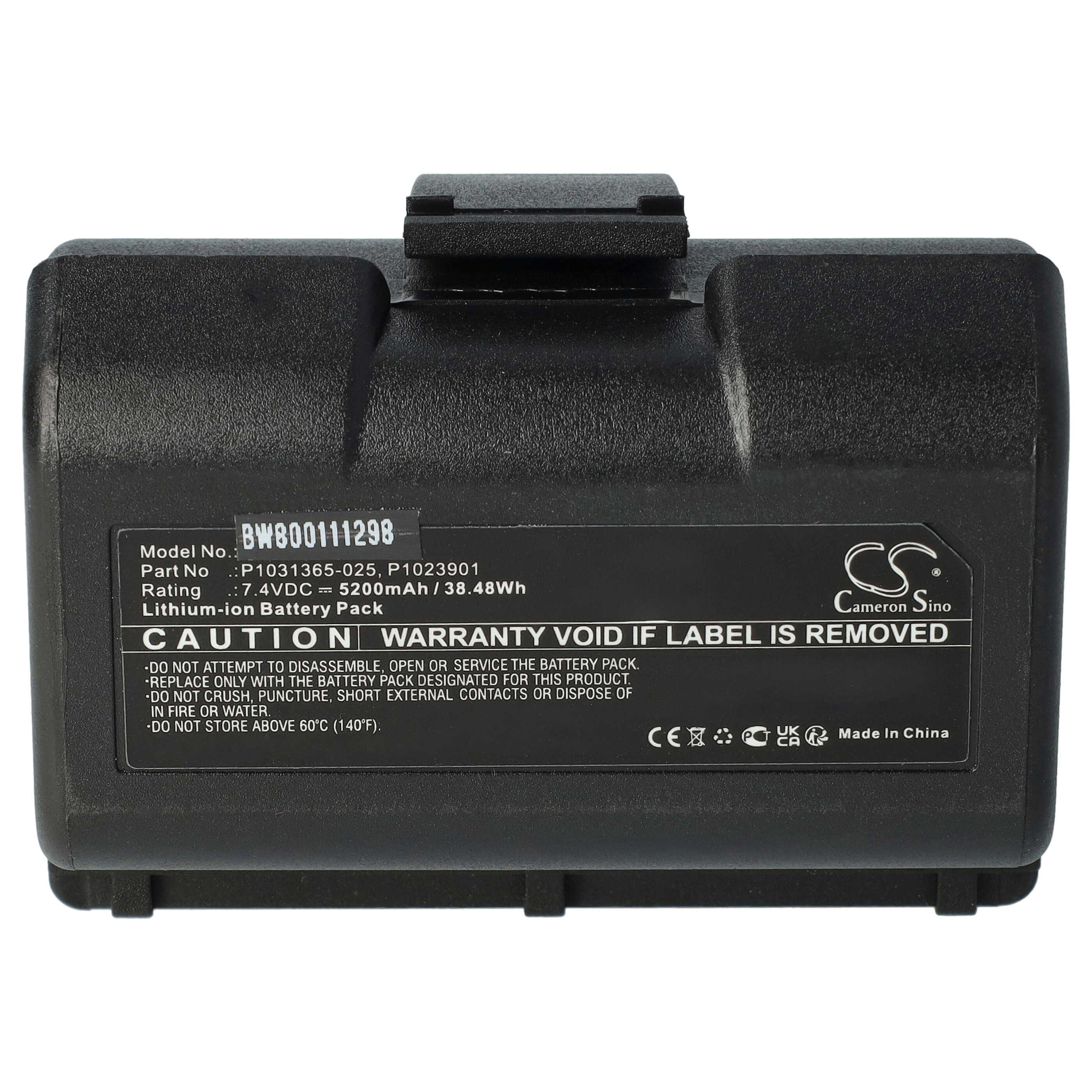 vhbw Akku Ersatz für Zebra P1031365-069, P1051378 für Etikettendrucker Akku Akku Li-Ion 5200 mAh ...