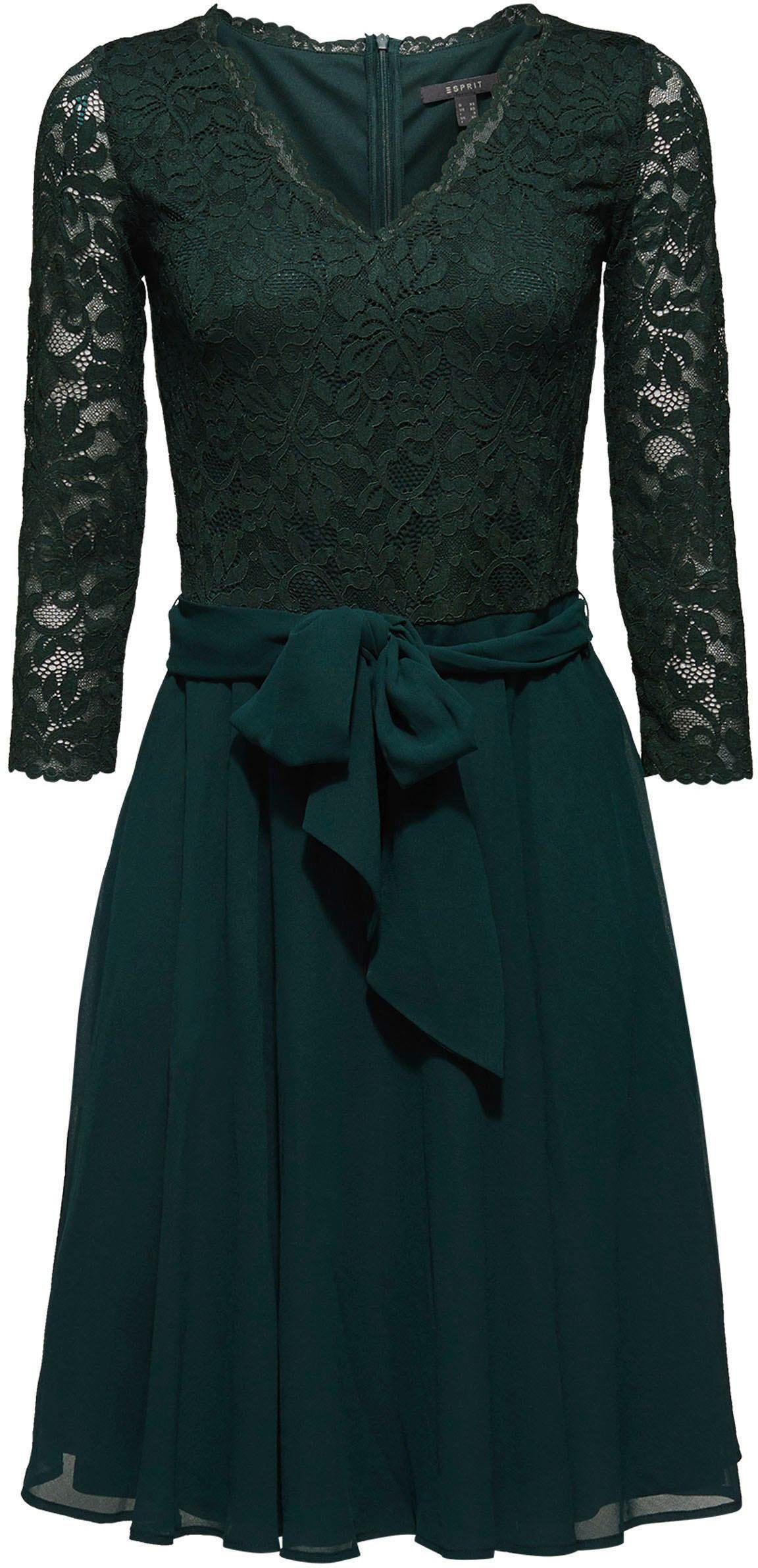 Esprit Collection Spitzenkleid Aus Femininer Spitze Und Chiffon Online