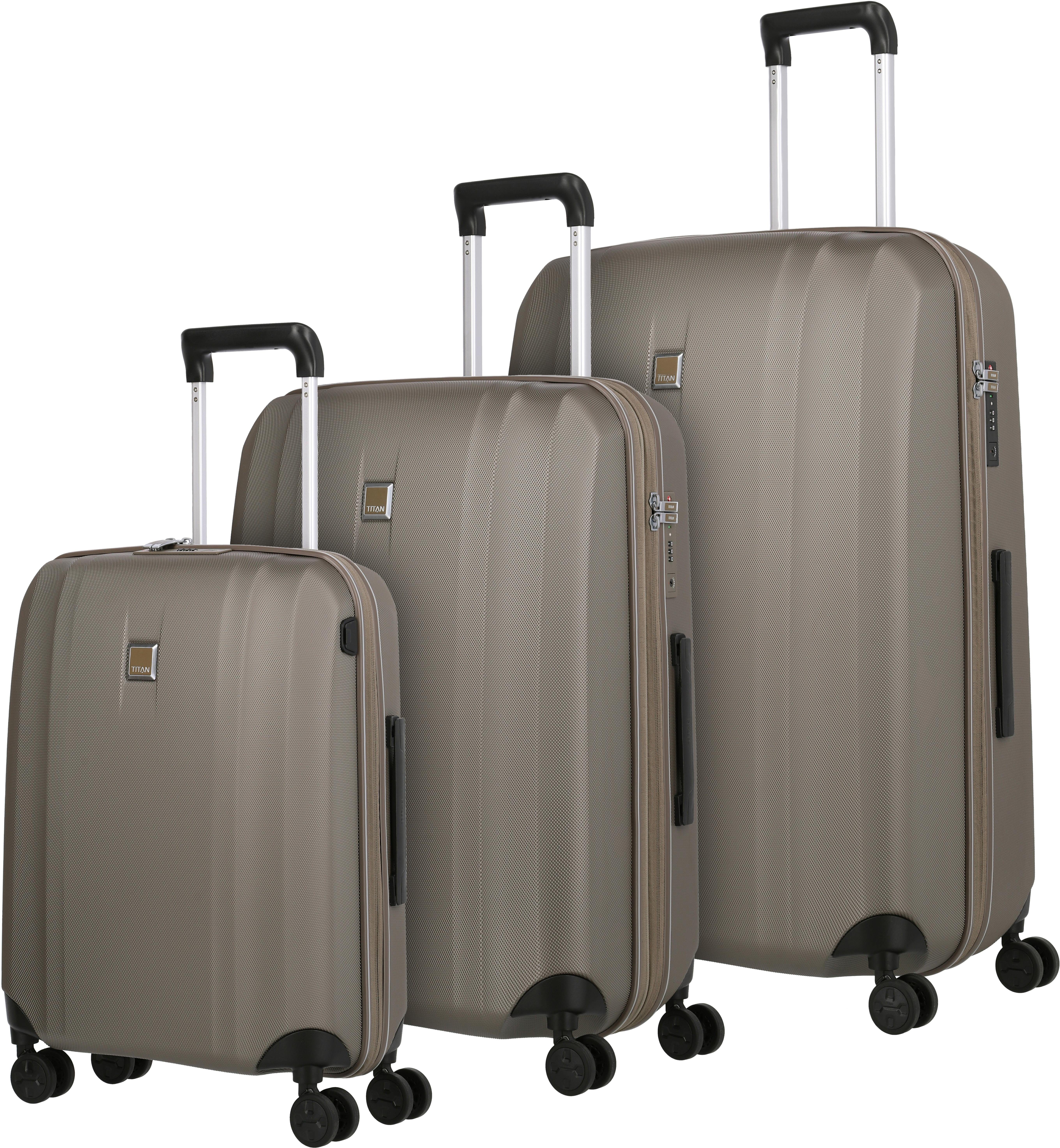 Titan® Trolleyset Xenon Champagner 4 Rollen Set 3 Tlg Online