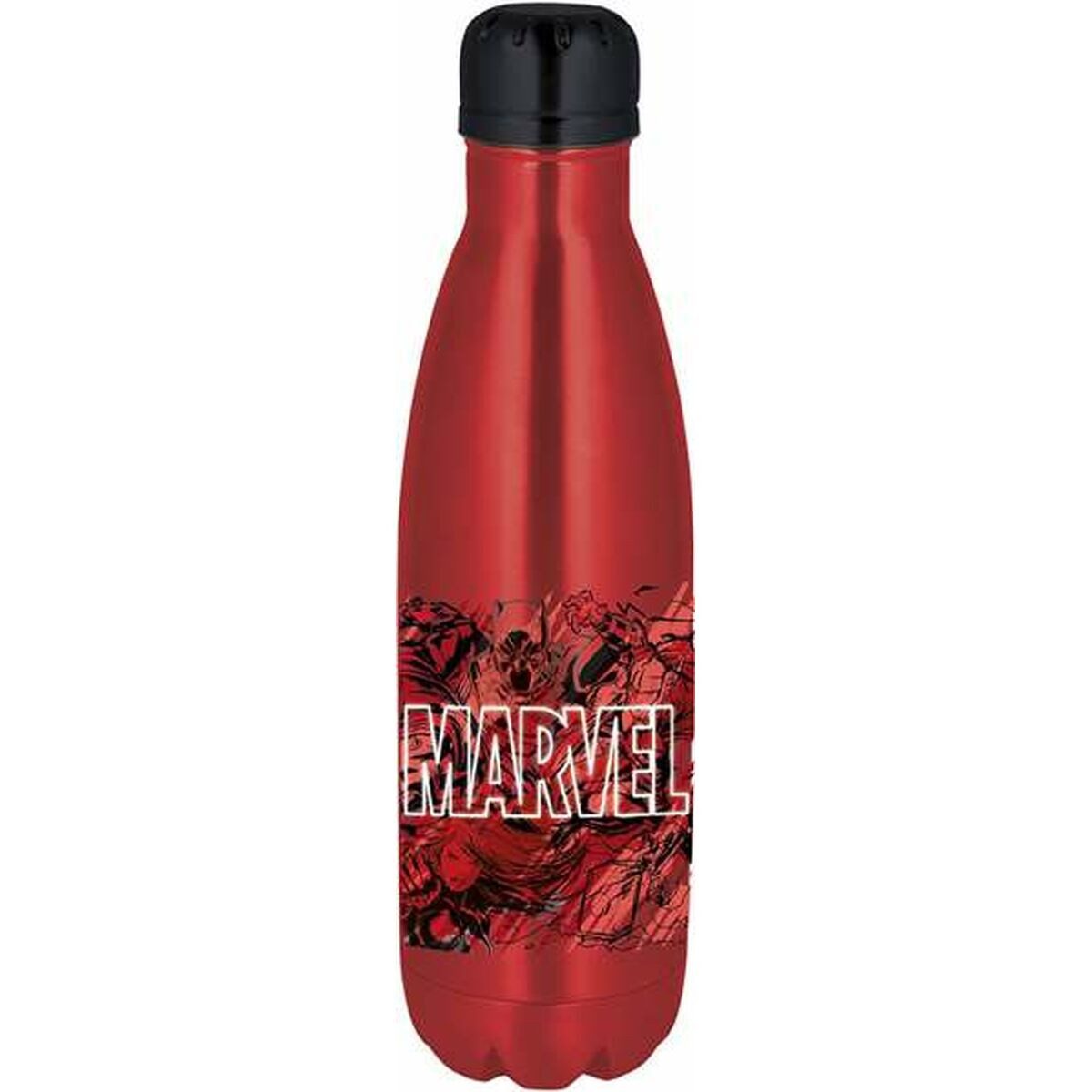 MARVEL Trinkflasche, Wasserflasche Marvel Pattern Edelstahl 780 ml