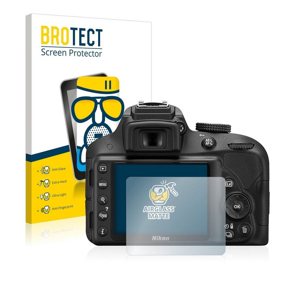 Brotect Flexible Panzerglasfolie Für Nikon D3300 Displayschutzglas