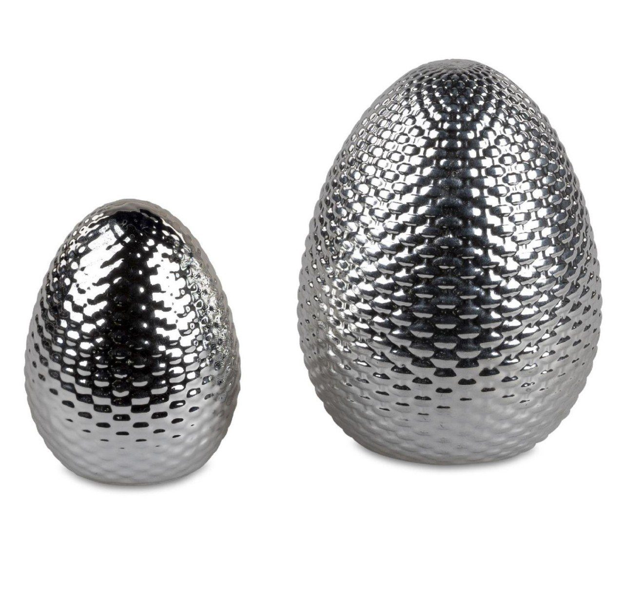 Formano Dekoobjekt Silber H16cm D12cm Steingut Maße Höhe 10cm