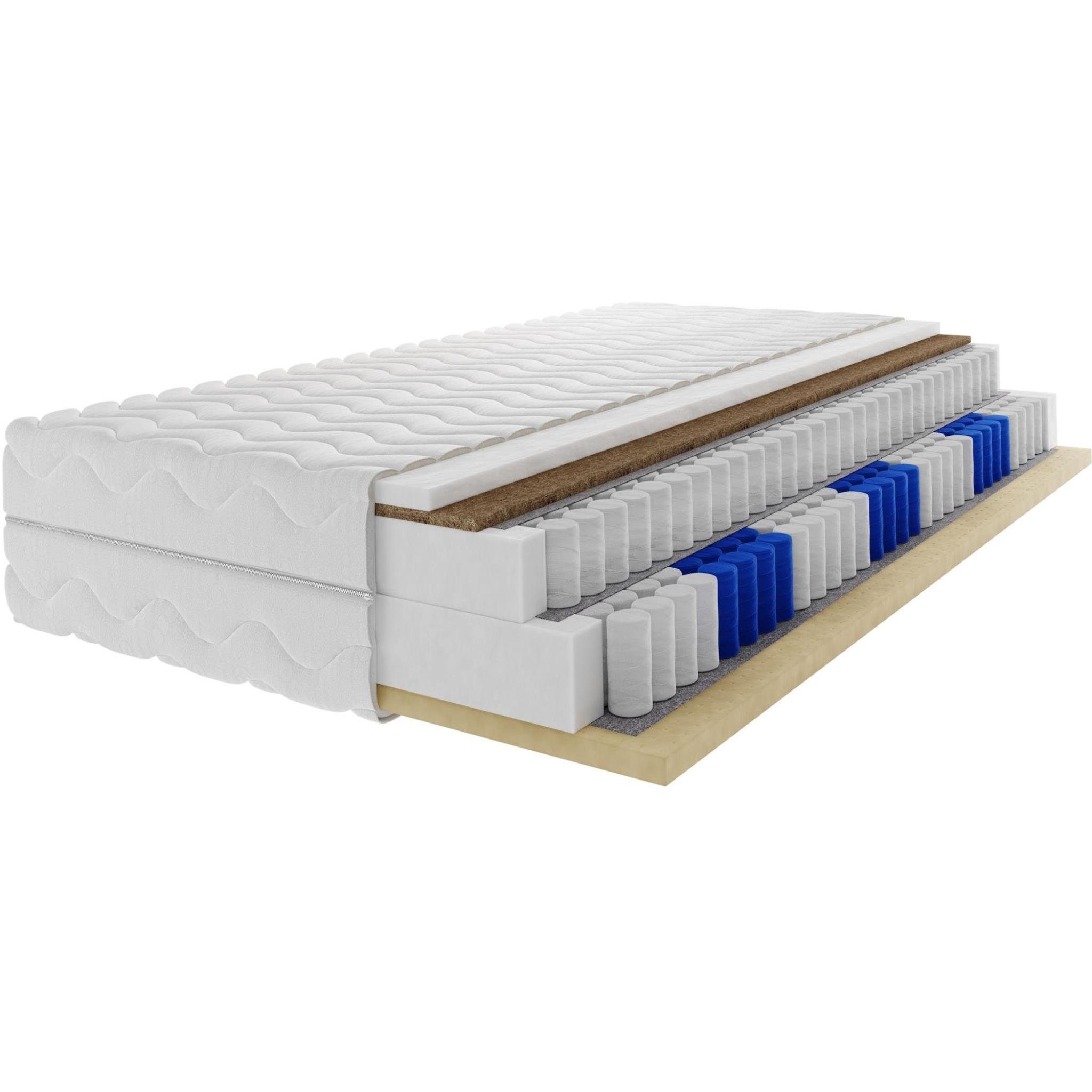 Taschenfederkernmatratze Cinammon Beautysofa 7 Zonen Matratze Mit