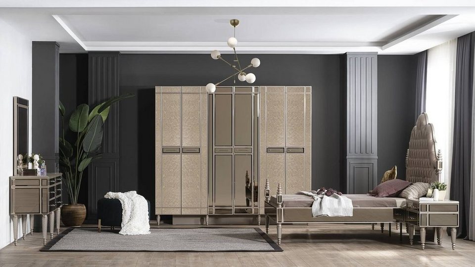 Jvmoebel Komplettschlafzimmer Schlafzimmer Komplettes Bett 2x