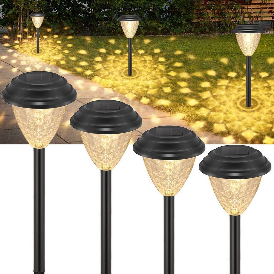 oyajia LED Solarleuchte 4/8 x LED Solarleuchte Außen Garten Solarlampe ... oyajia LED Solarleuchte 4/8 x LED Solarleuchte Außen Garten Solarlampe ...