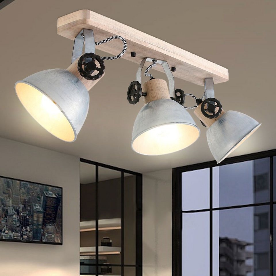 Etc Shop Led Deckenspot Vintage Decken Lampe Wohn Zimmer Spot Balken