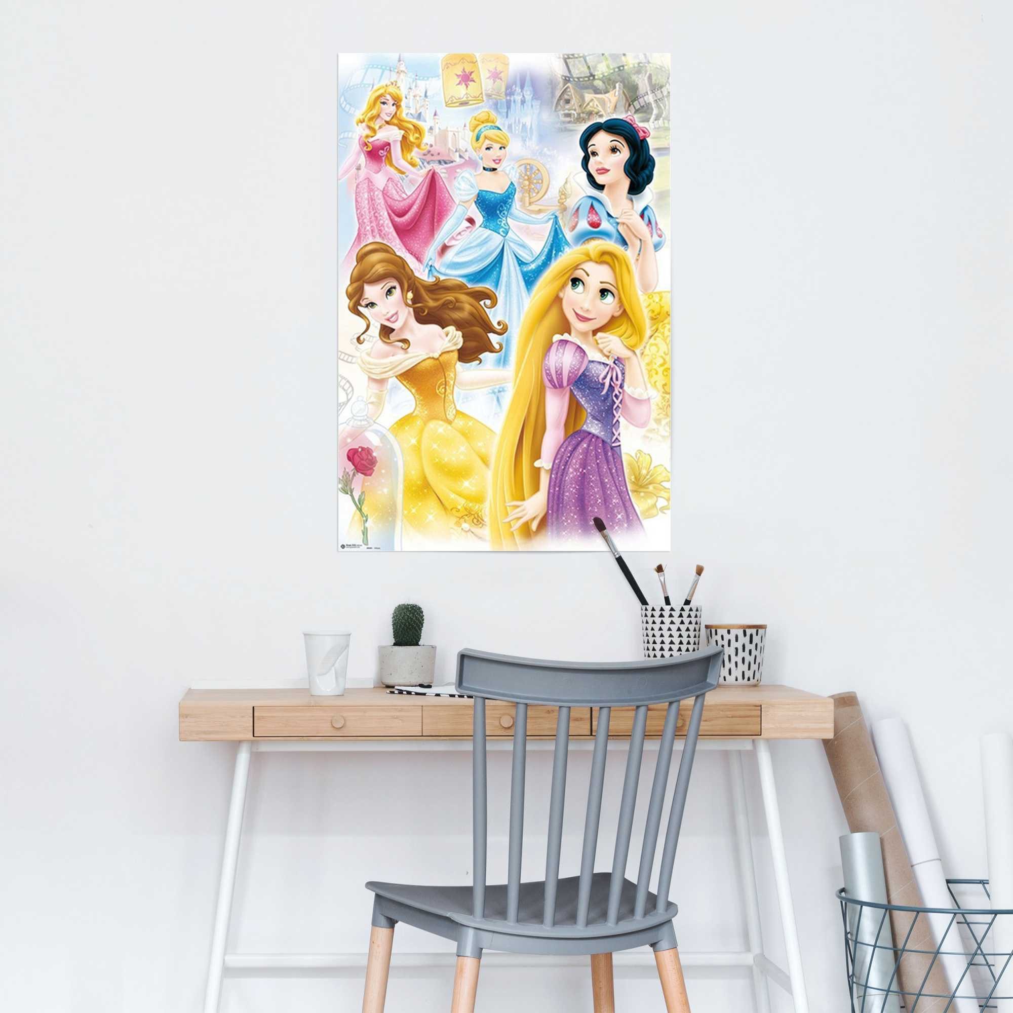 Reinders! Poster Disney - princess, Offset gedruckt auf 150 gr glänzend ...