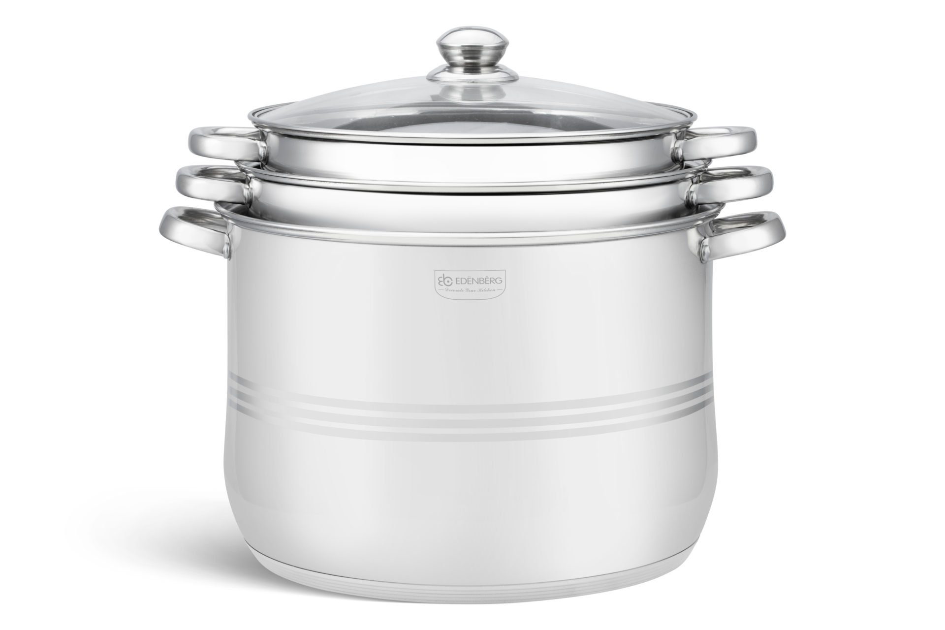 Edenberg Topf-Set Topfset, sehr große Töpfe, Suppentöpfe, Edelstahl ...