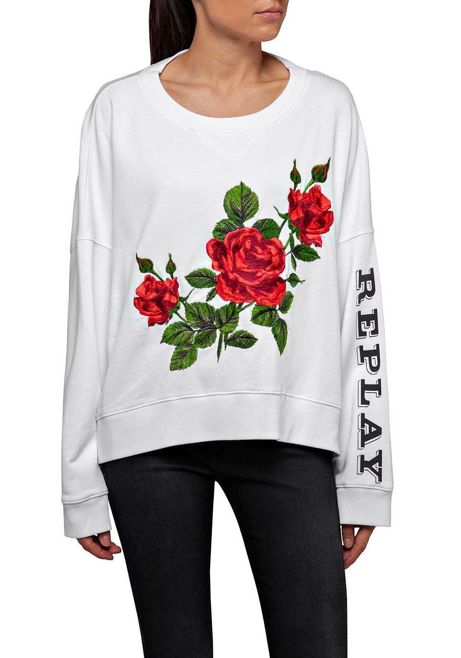 Replay Sweatshirt Mit Statementprint Am Ärmel Otto