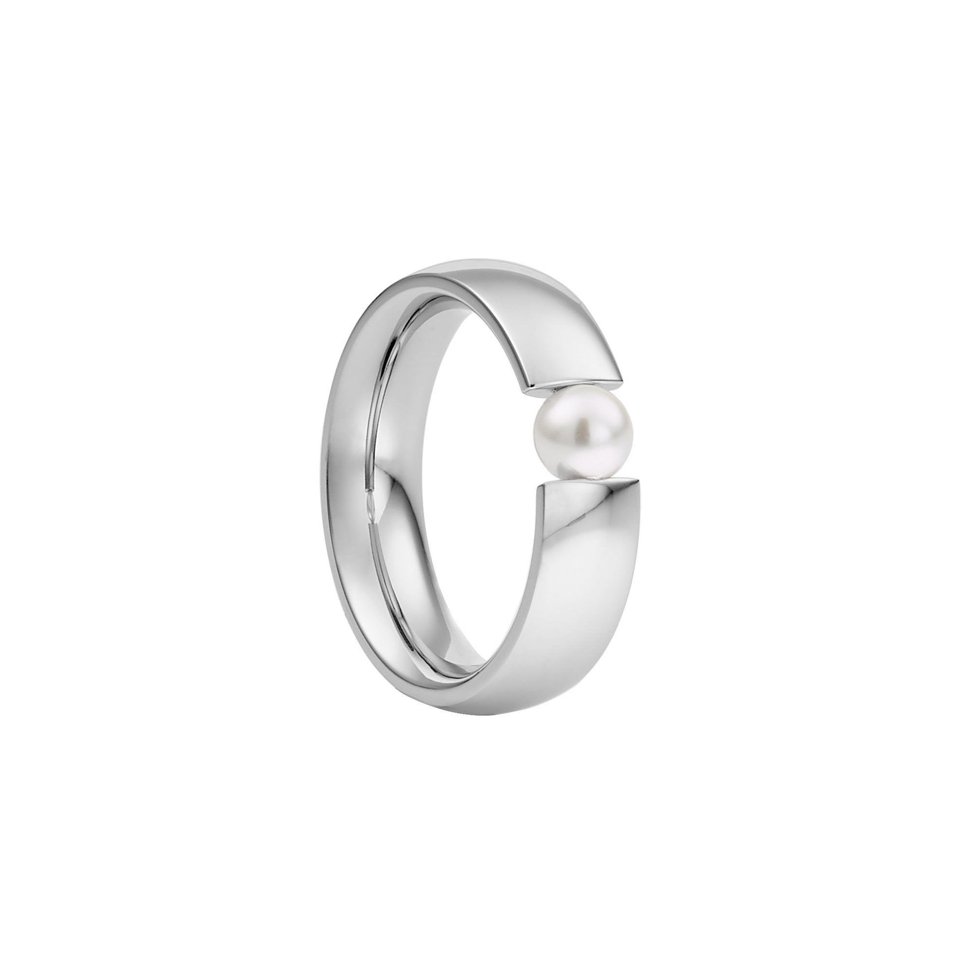 Heideman Fingerring Globus Poliert Spannring Mit Swarovski Perle