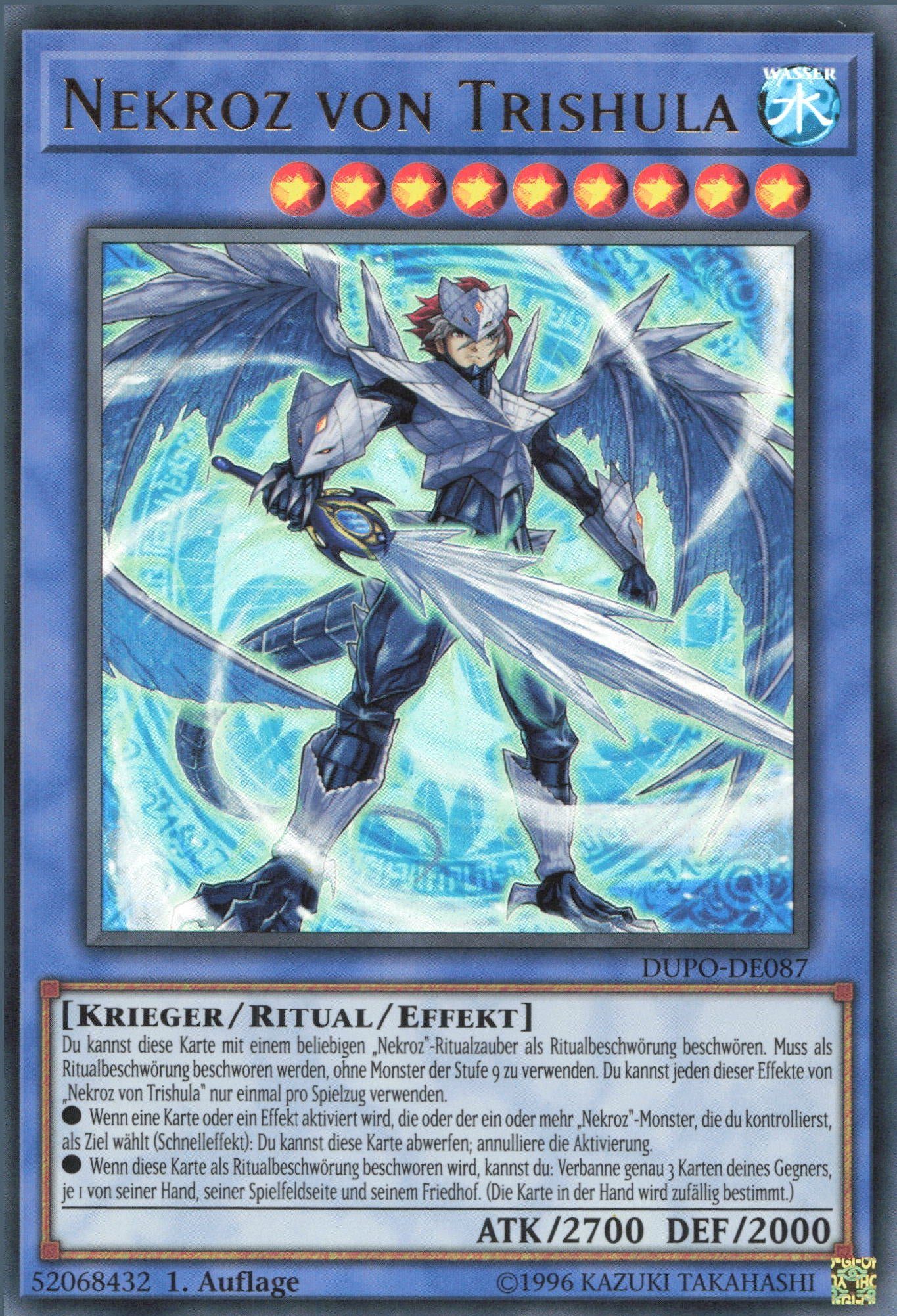ReCollectibles Sammelkarte YuGiOh Karte Nekroz von Trishula deutsch, Yu-Gi-Oh! Karte DUPO-DE087 ...