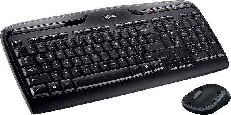 Logitech Wireless Combo MK330 Tastatur- und Maus-Set, Multimedia-Tasten ...