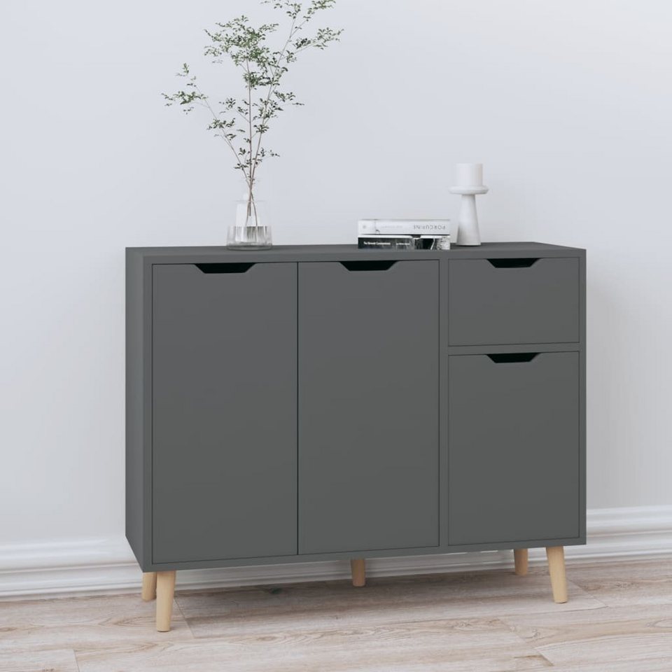 Möbelando Sideboard 3013140 In Grau Abmessungen Lxbxh 30x90x72 Cm