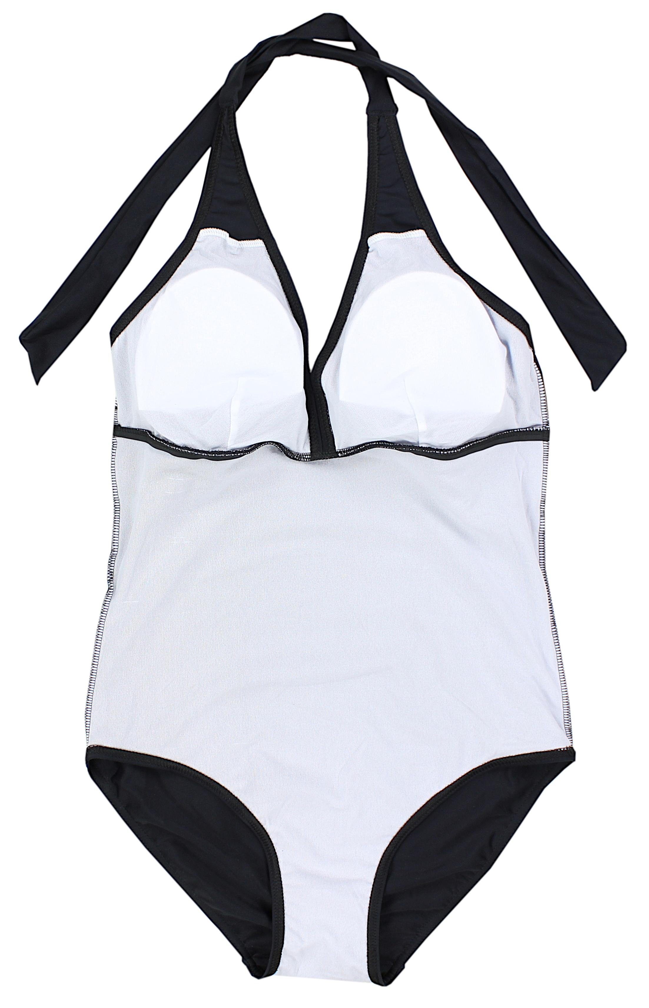 Aquarti Badeanzug Damen Badeanzug Bauchweg Einteiler Sport Swimsuit ...
