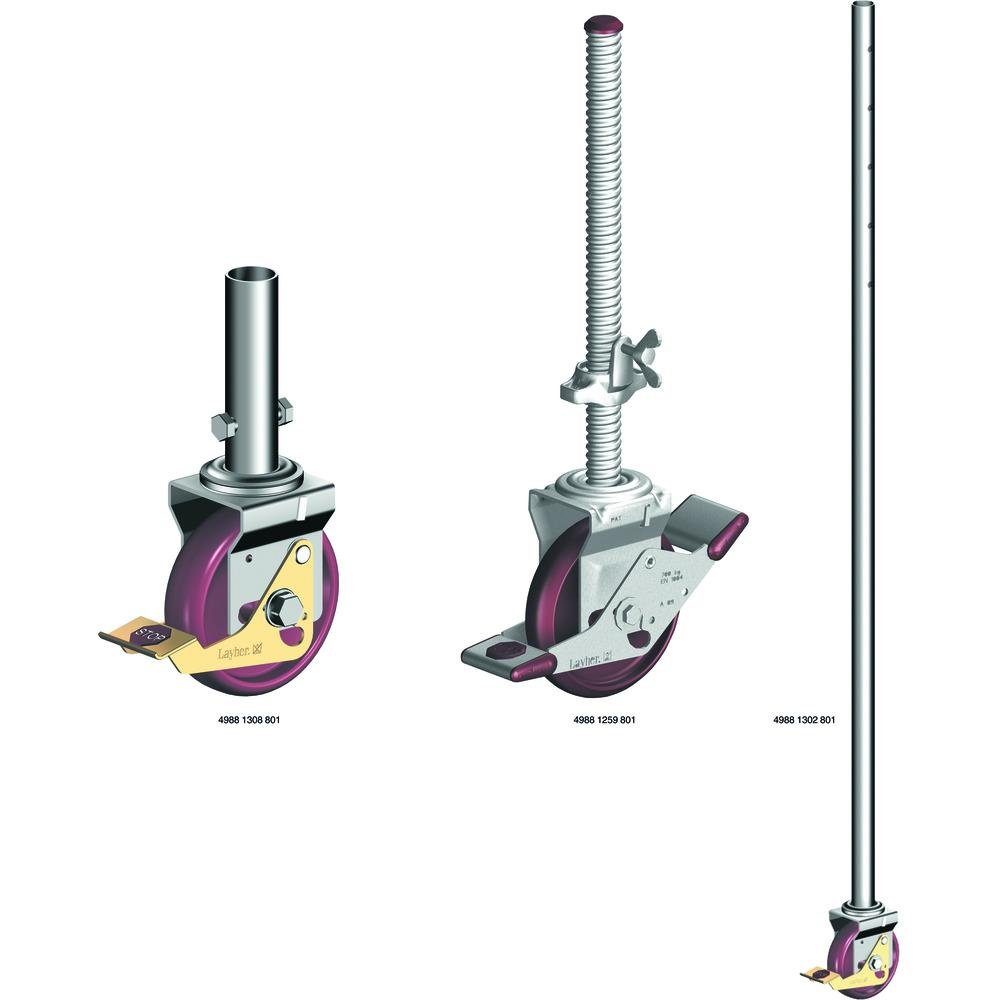 Theo Förch GmbH & Co.KG Fahrgerüst Lenkrollen für Fahrgerüste, FG ZIFA LENKROLLE 4KN