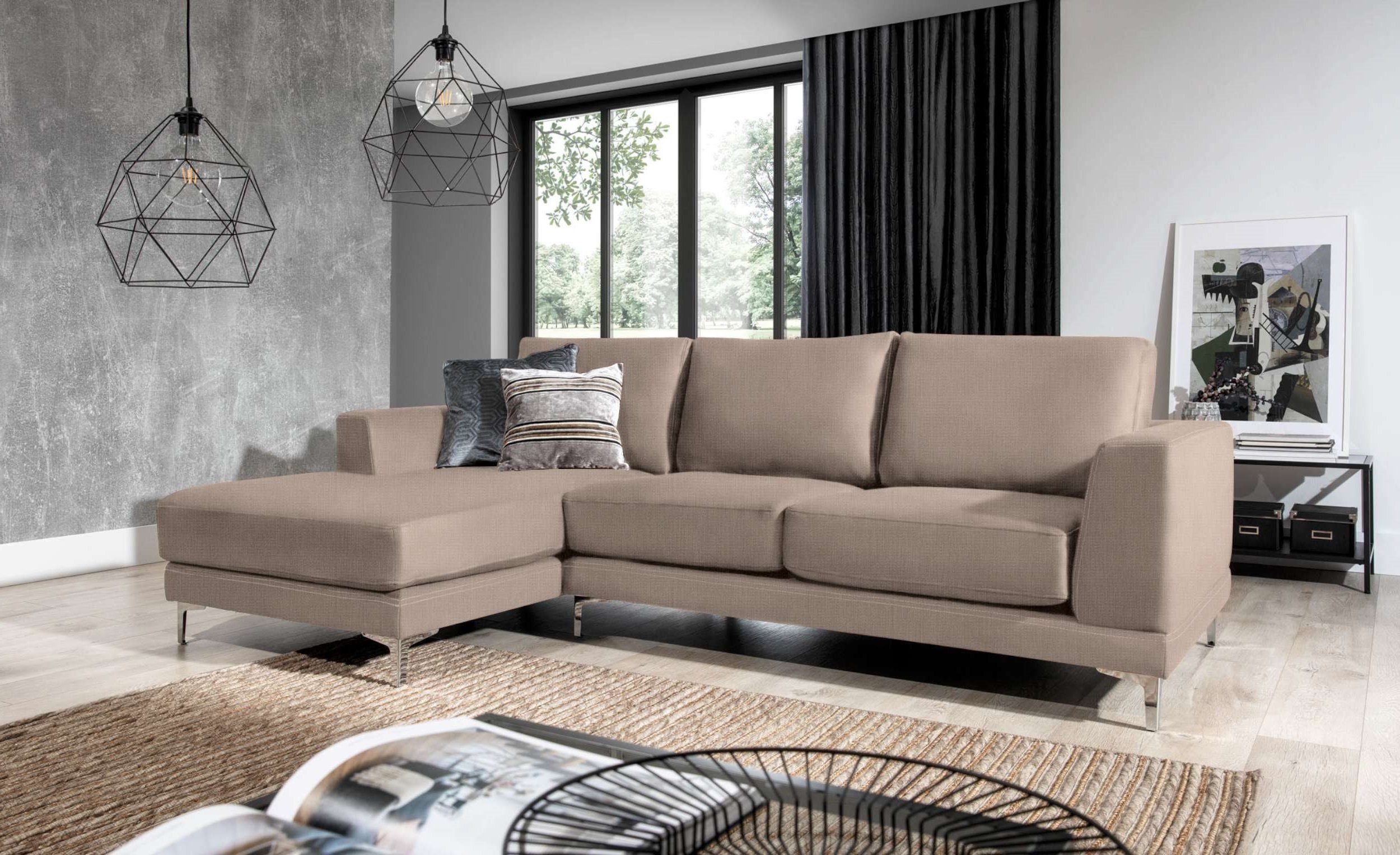99rooms Ecksofa Aria, L-Form, Eckcouch, Design