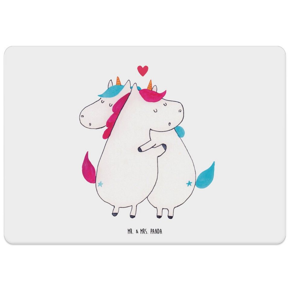 Platzset Einhorn Mitteilung Weiß Geschenk Platzset