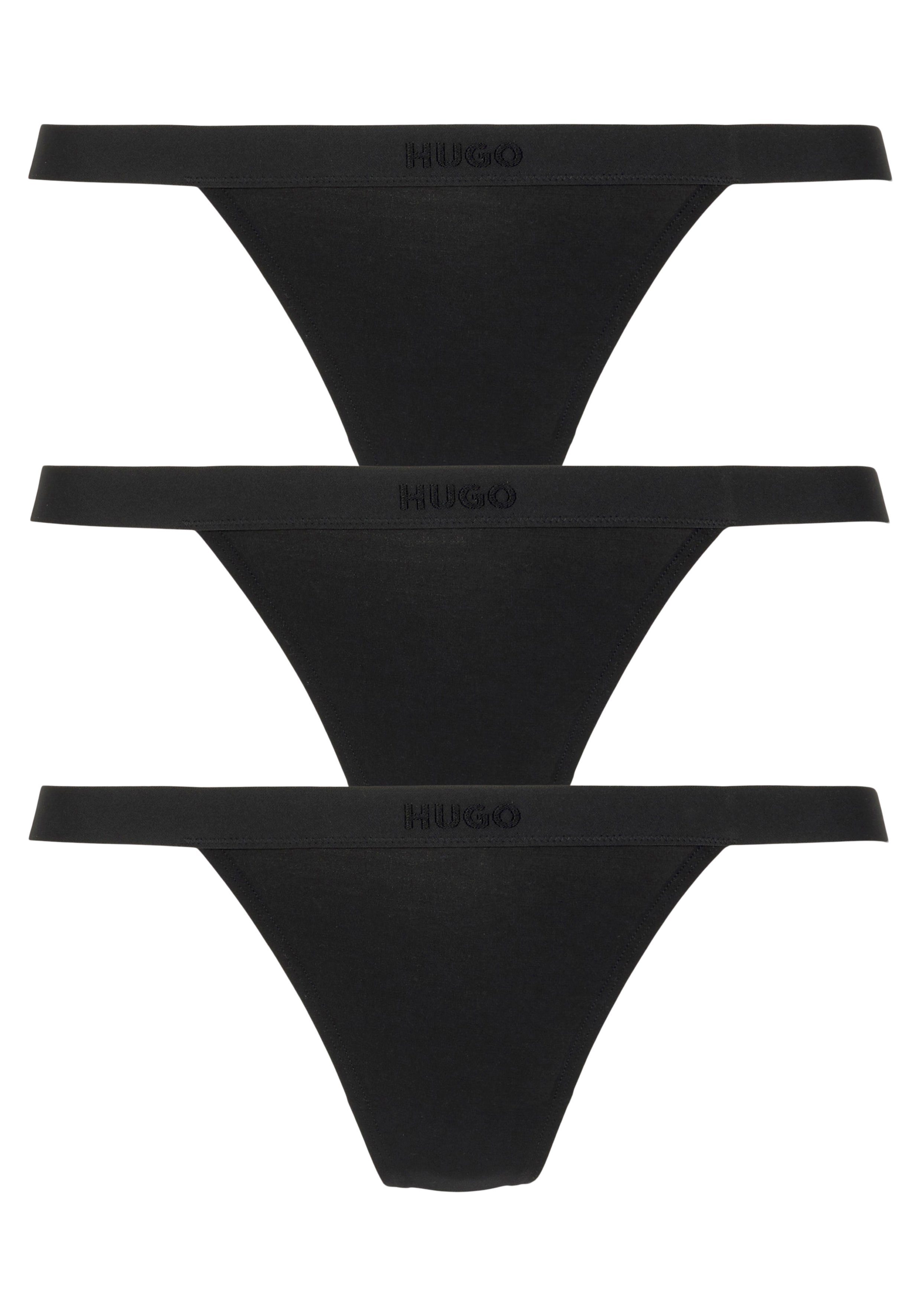 HUGO String TRIPLET STRING PURE (Packung, 3-St., 3er-Pack) mit schmalem ...