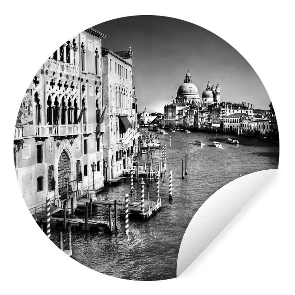 Muchowow Wandsticker Blick über Venedig In Schwarz Weiß 1 St
