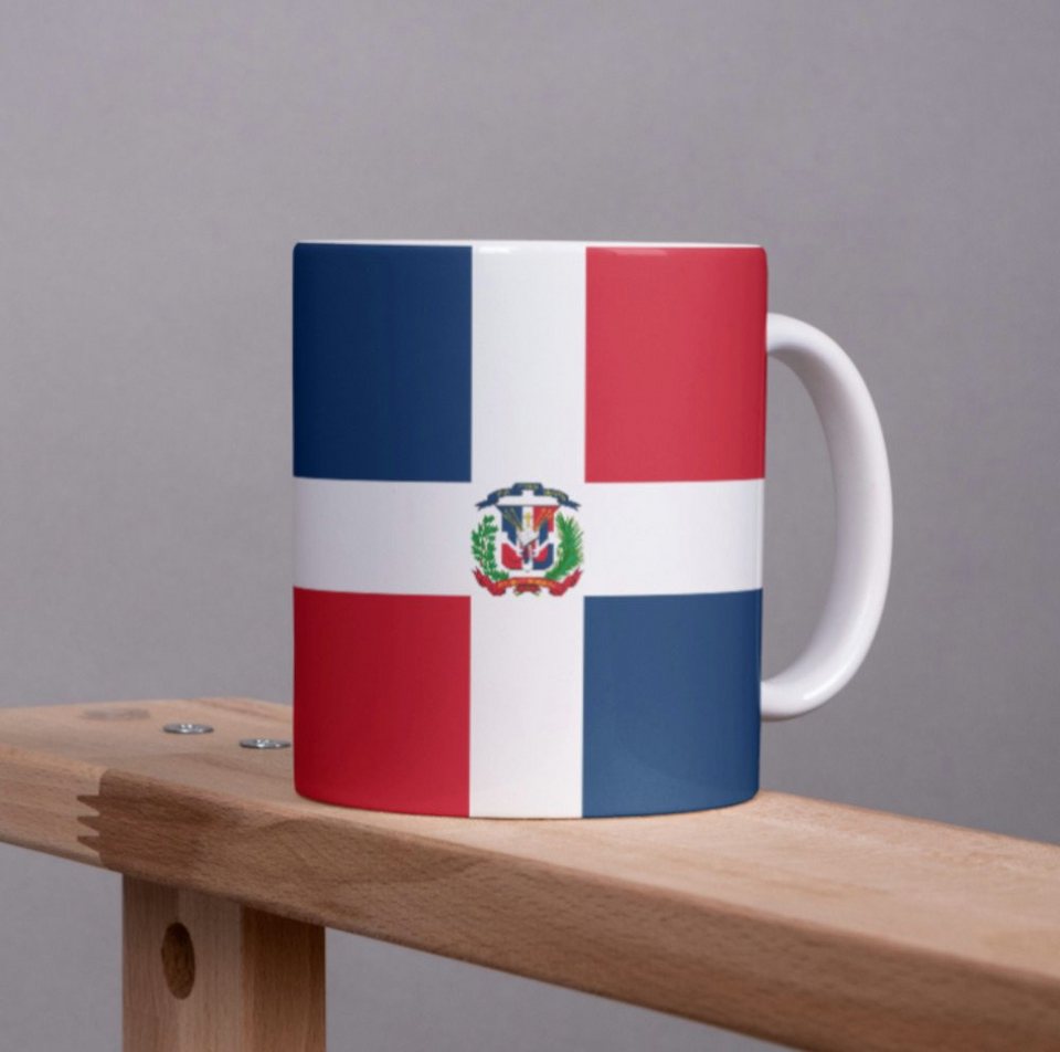 Tinisu Tasse Dominikanische Republik Tasse Flagge Pot Kaffeetasse