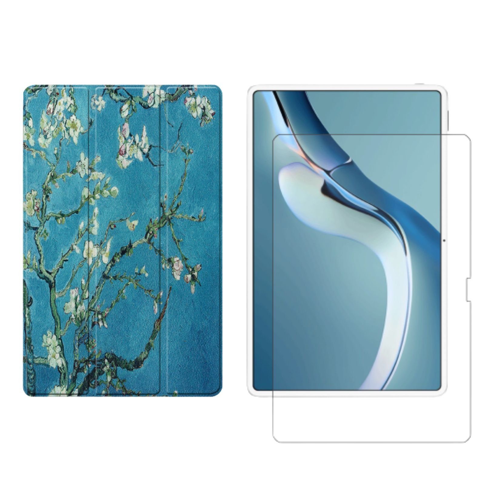 Lobwerk Tablet Hülle 2in1 Set Hülle Glas Für Huawei Matepad Pro