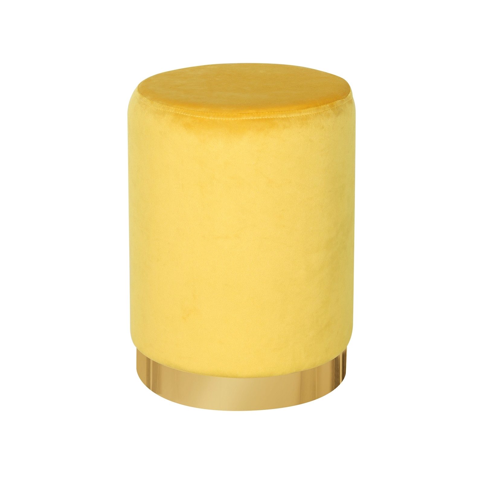 Hti Living Polsterhocker Polsterhocker Ø 32 Cm Reese Gelb Stück 1 St
