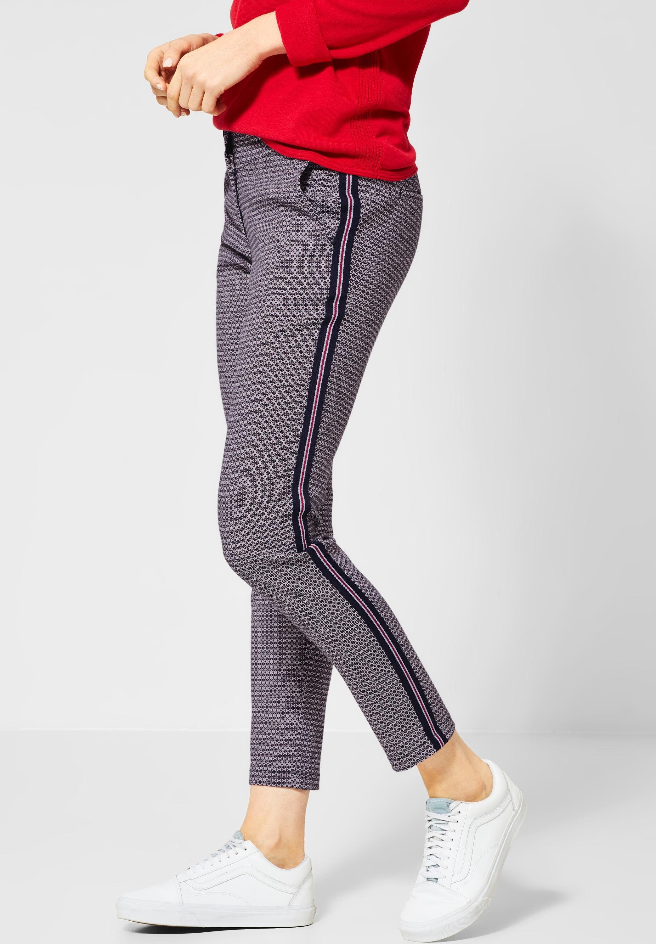 Cecil Dehnbund Hose Mit Minimal Muster Kaufen Otto