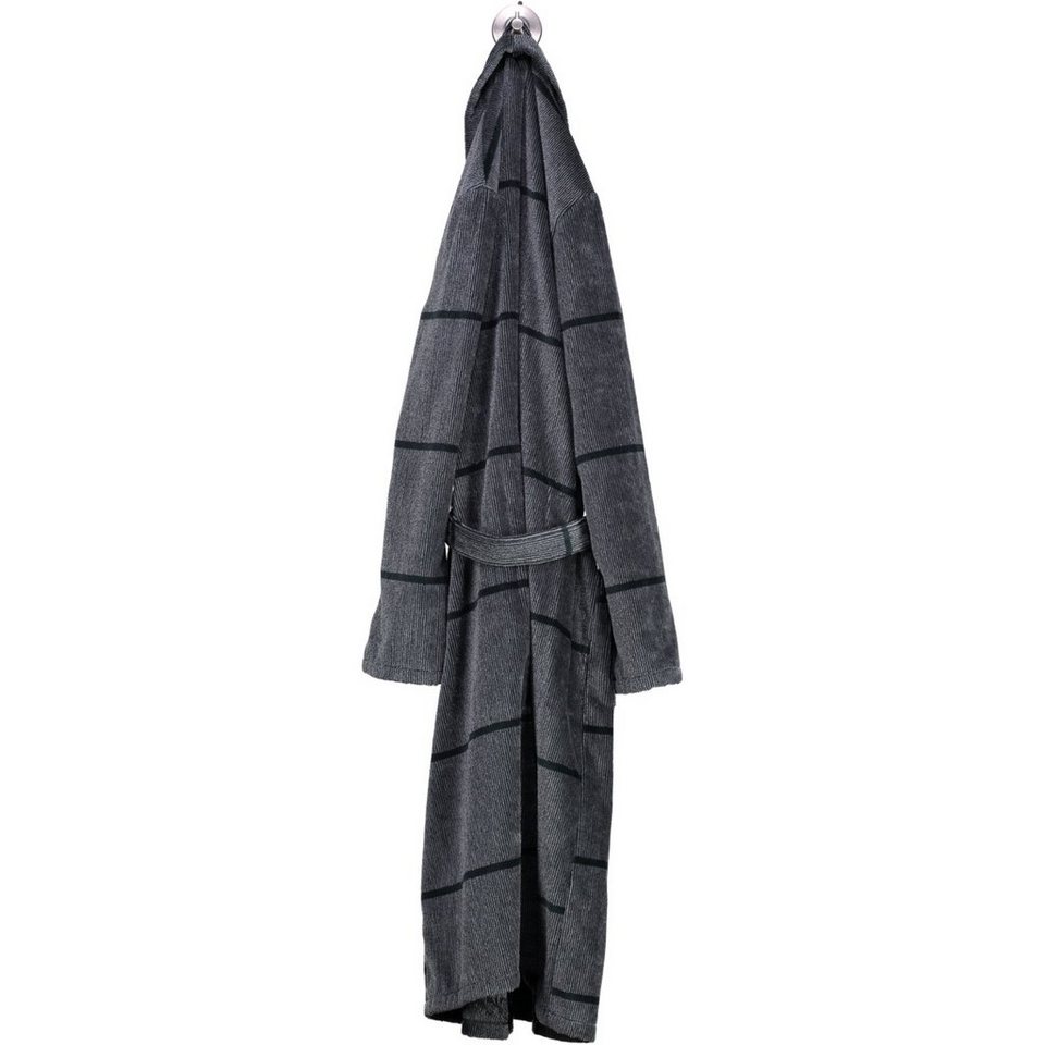 Cawö Herrenbademantel Streifen 2847 Kimono Velours Kimono 100