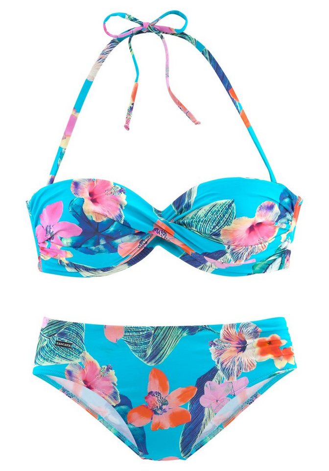 Lascana Bügel Bandeau Bikini Sommerlich Bedruckt Otto