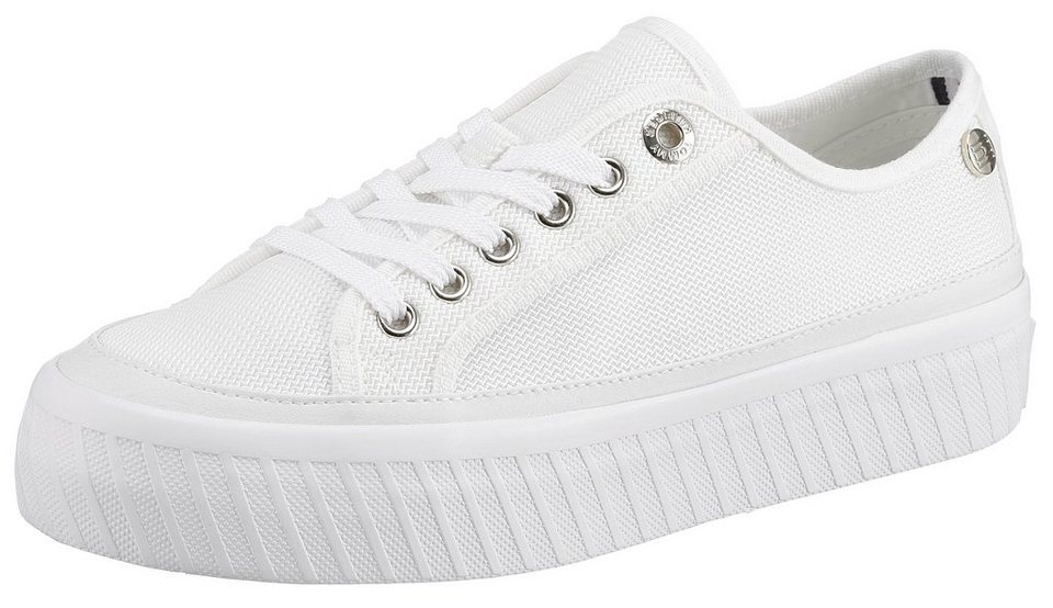 Tommy Hilfiger Platform Vulcanized Sneaker Plateausneaker Mit Logo An