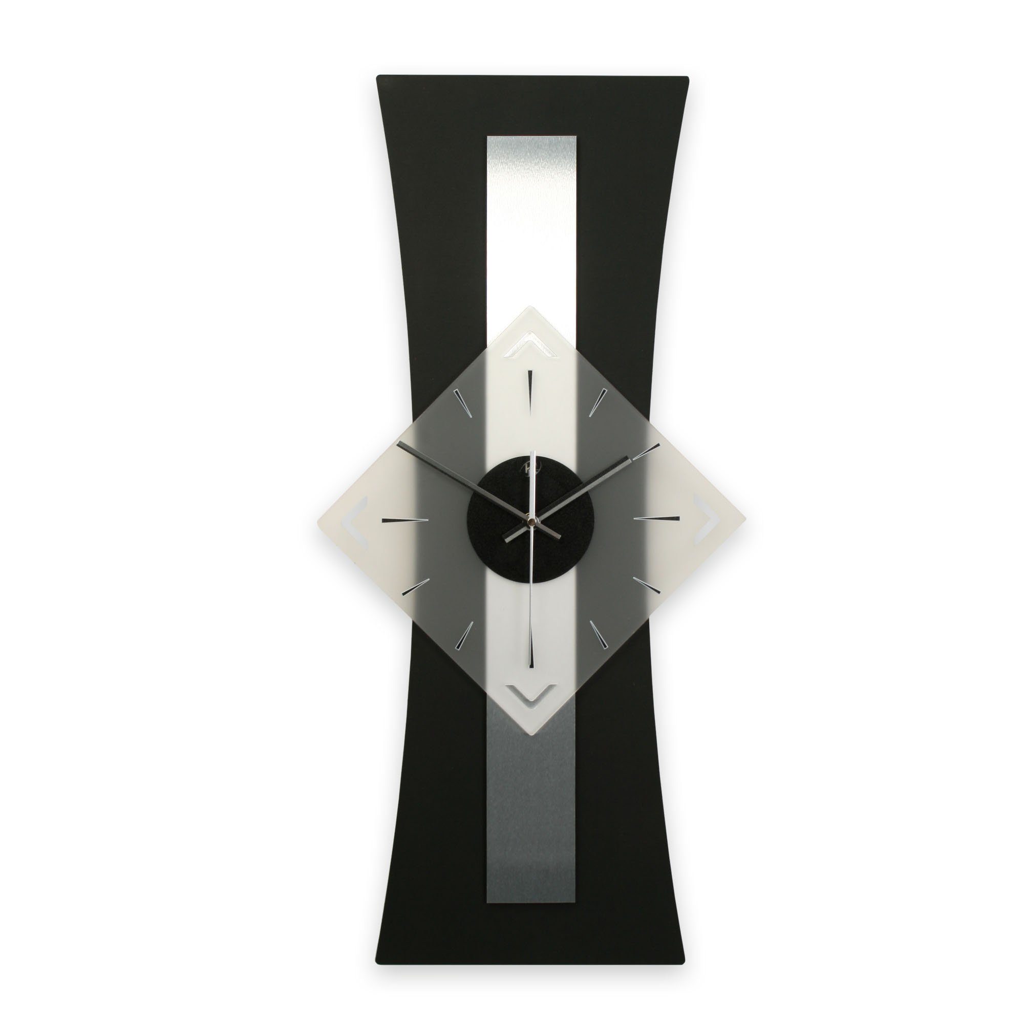 Kreative Feder Wanduhr Designer Wanduhr „silver Stripe In Modernem