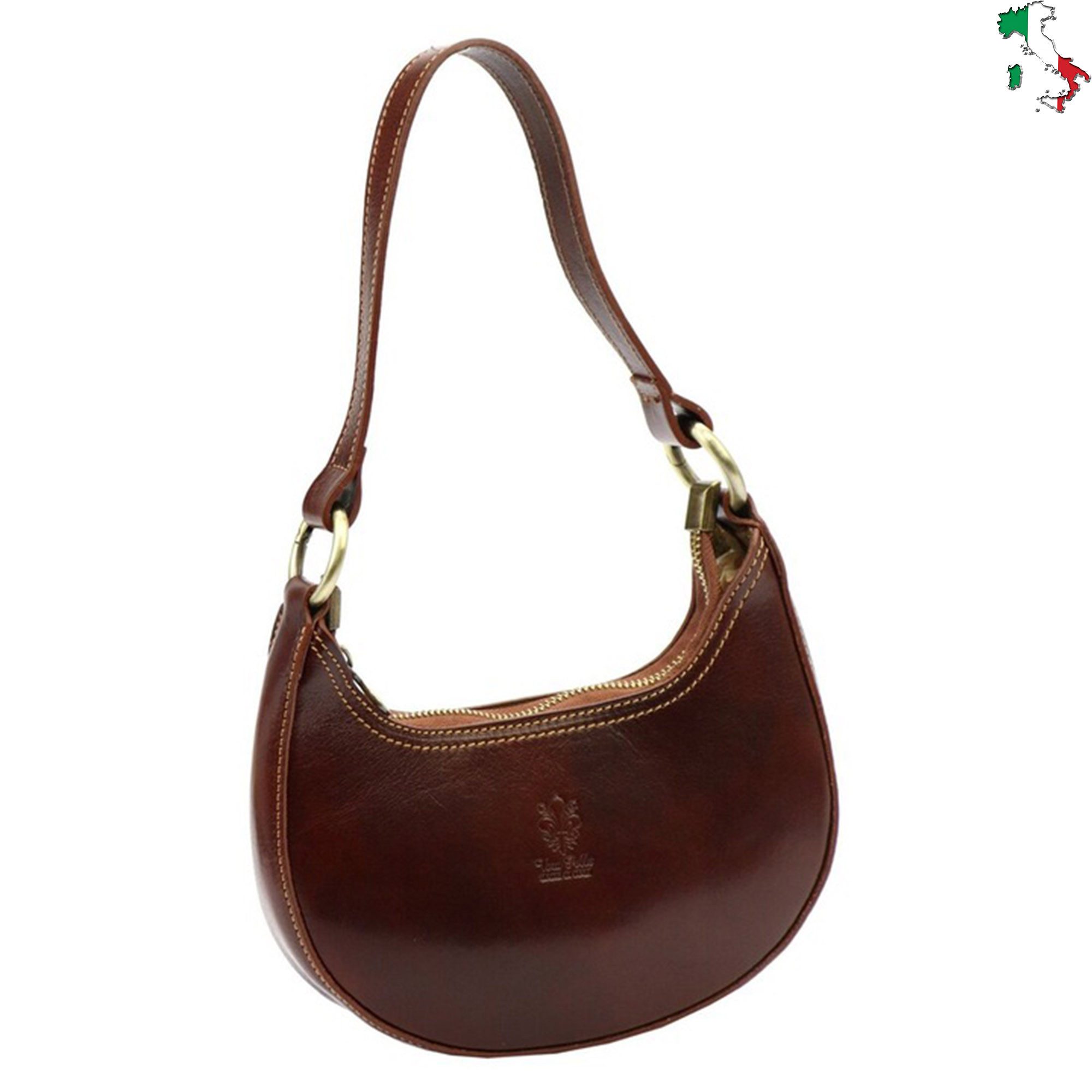 Cocopop Studio Handtasche Modische Damen-Achseltasche made in Italy, aus Lackleder, Handtasche ...