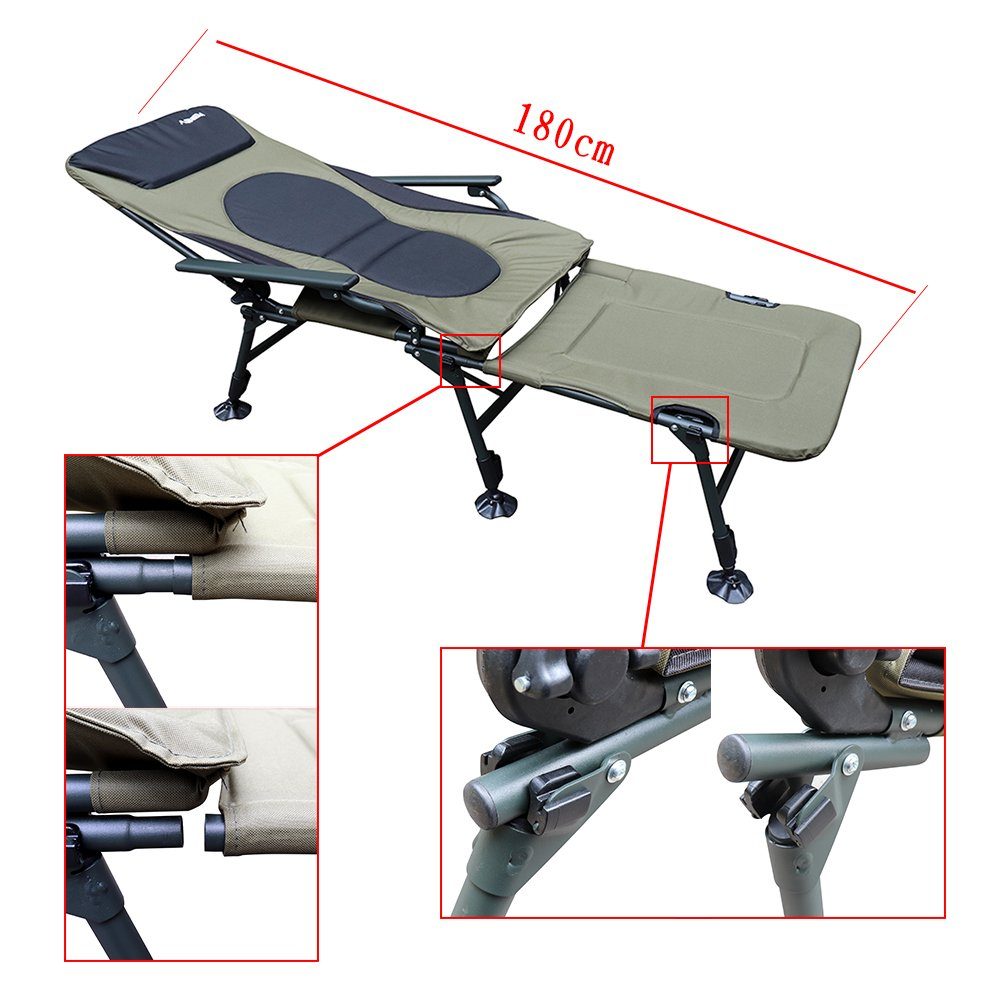 AGEM Campingstuhl Faltbar Liege Klappstuhl Liegestuhl Camping ...