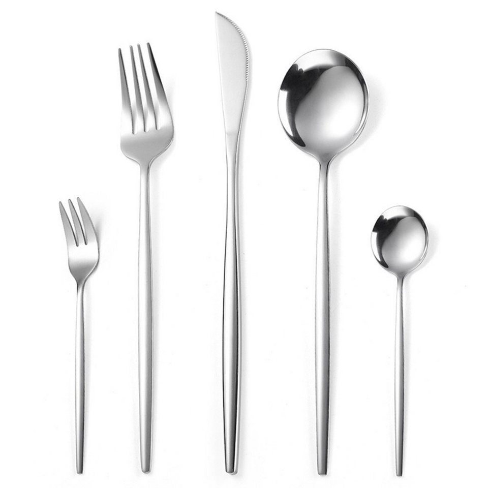 Home Safety Besteck Set 60tlg Silber Bestecksetessbesteck Für 12