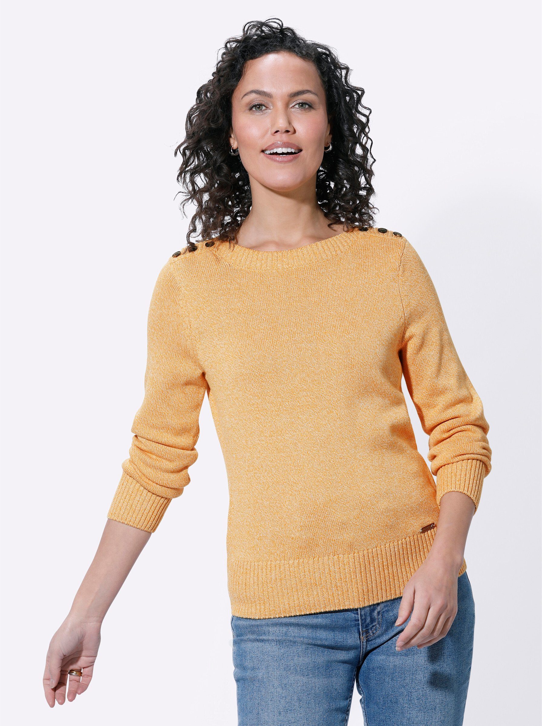 Witt Strickpullover Pullover Mit Rippbündchen An Saum Und Ärmel