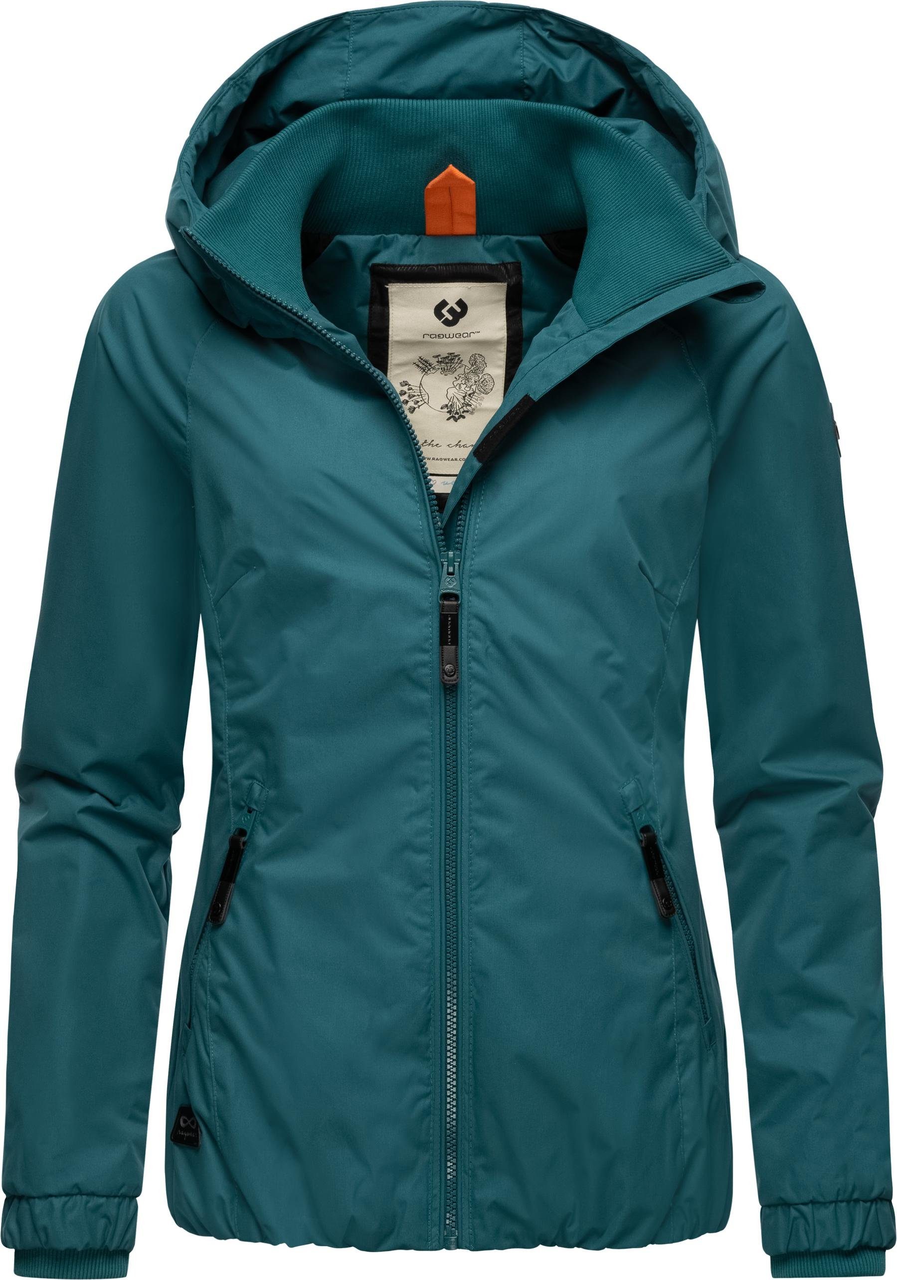 Ragwear Outdoorjacke Dizzie Wasserdichte Übergangsjacke Mit Großer Kapuze