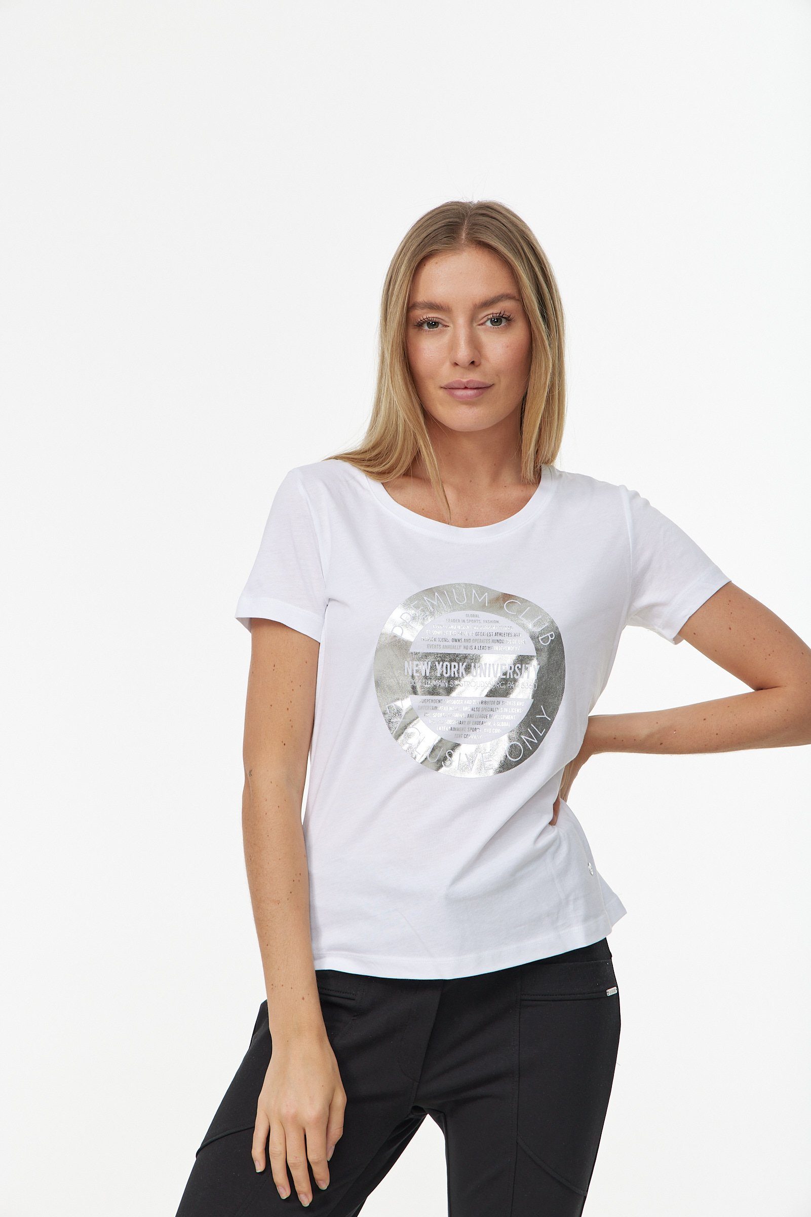 Decay T-Shirt mit glänzendem Frontprint, Klassischer Rundhals ...